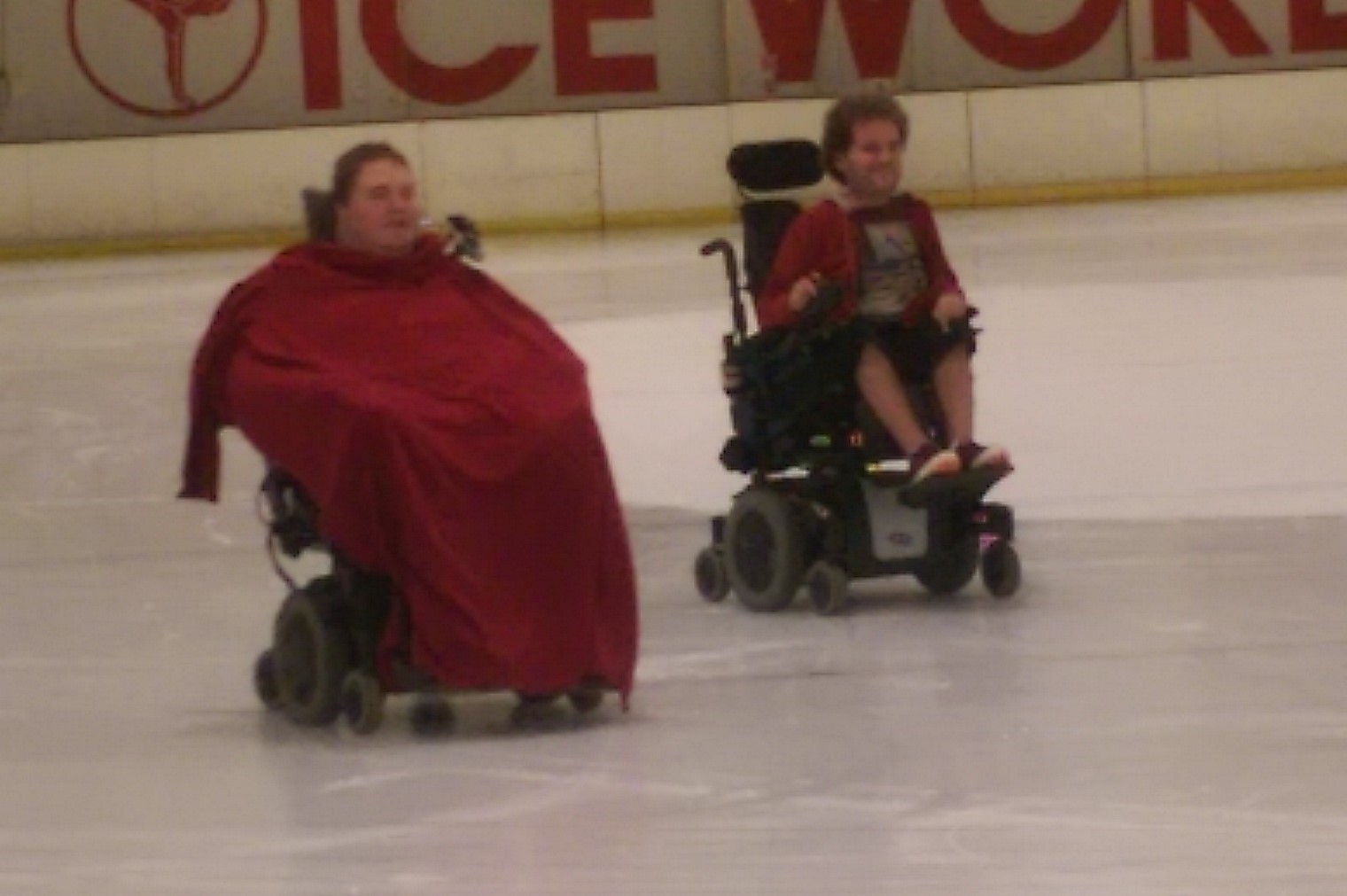 On wheelchairs and ice-skating